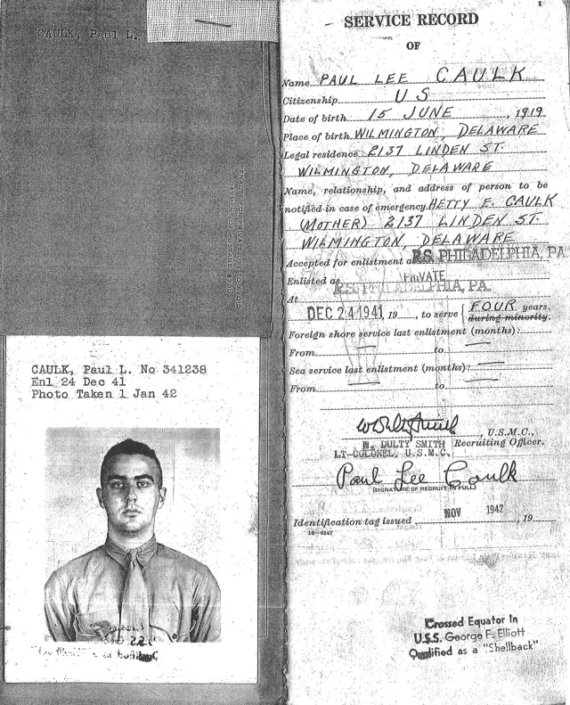 Sergeant Paul L. Caulk (1919–1944) – Delaware's World War II Fallen