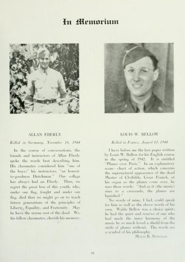 Private Louis W. Bellow (1924–1944) – Delaware's World War II Fallen