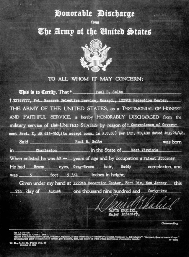 1st Lieutenant Paul B. Selbe (1902–1944) – Delaware's World War II Fallen