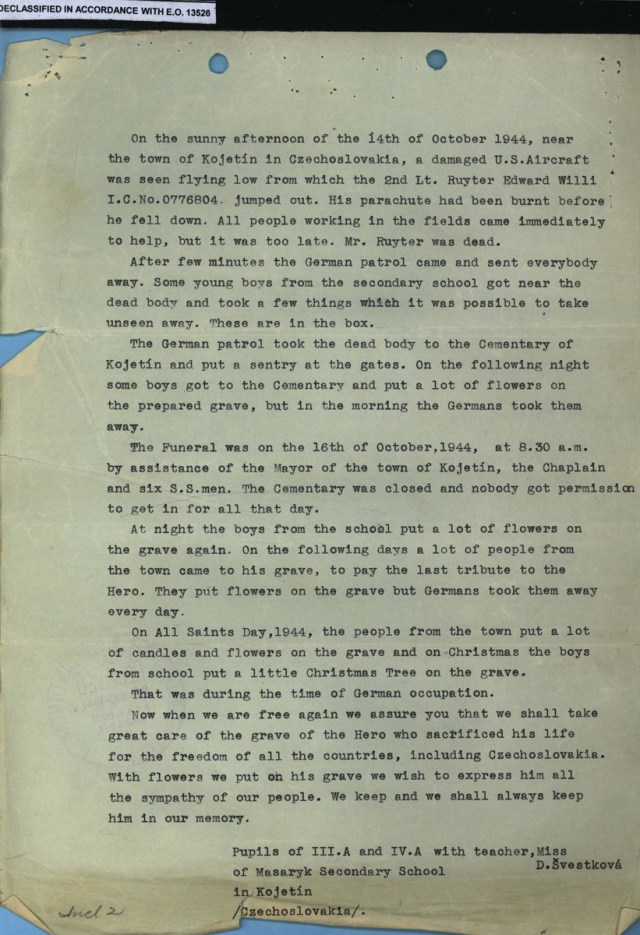 2nd Lieutenant Edward W. Ruyter (1922–1944) – Delaware's World War II ...
