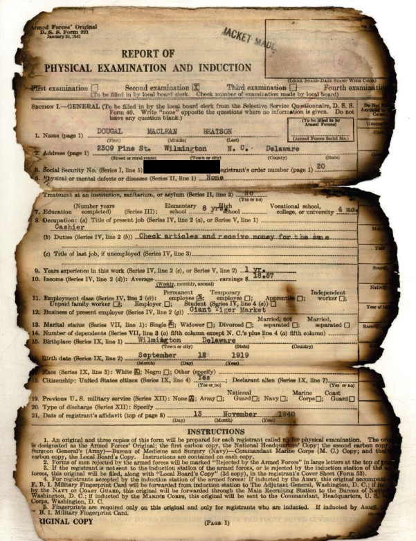 Staff Sergeant Dougal M. Beatson (1919–1944) – Delaware's World War II ...